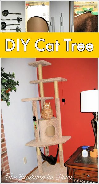 23 DIY Free Cat Tree Plans (Blueprints Included!) - The Goody Pet